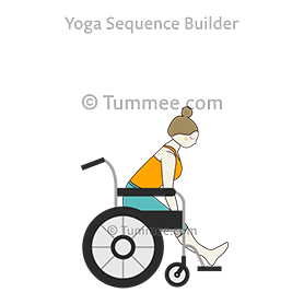 Seated Forward Bend Pose Wheelchair (Paschimottanasana Wheelchair ...