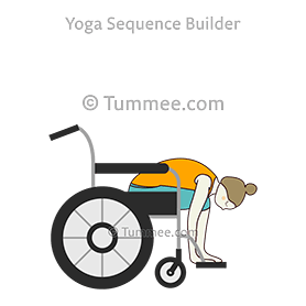 Seated Forward Fold Pose Wheelchair Variation (Upavishta Uttanasana ...