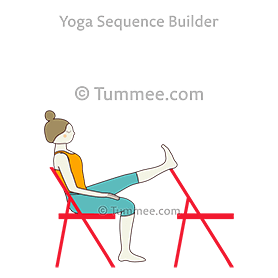 Seated Hand To Big Toe Pose A Two Chairs Foot Back Of Chair (Upavishta ...