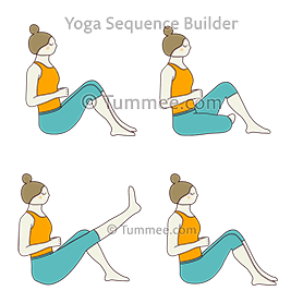 Seated Hip Mobility Flow Preparatory-Poses | Tummee.com