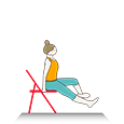 Seated Lifted Half Pigeon Pose Chair (Upavistha Uttana Ardha Kapotasana ...