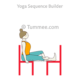 Seated Pigeon Pose Two Chairs (Upavishta Kapotasana Two Chairs) Levelup ...