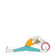 Seated Straddle Pose Hands Wheel Yoga(Upavistha Konasana Hasta Wheel ...