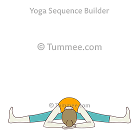 Seated Straddle Pose Sitting Upright Blanket (Upavistha Konasana ...