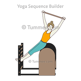 Seated Twist Exercise Ladder Barrel Preparatory-Poses | Tummee.com