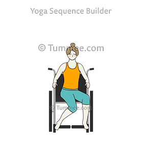 Seated Windshield Wiper Pose Wheelchair Relaxing-Poses | Tummee.com