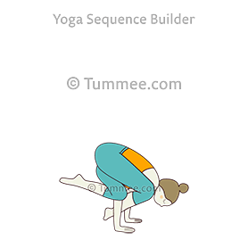 Side Crane Pose Eagle Legs Variation (Parsva Bakasana Pada Garudasana ...