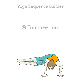 Side Crane Pose Two Legs Extended Yoga (Parsva Bakasana Utthita Dwi ...