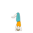 Side Hero Headstand Pose Yoga(Parsva Virasana Sirsasana)| Yoga ...