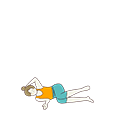 Side Lying Corpse Pose Variation Leg Flow (Parsva Savasana Variation ...