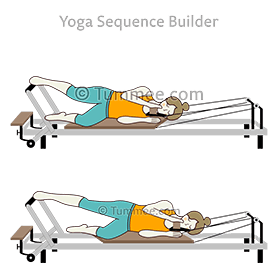Side Lying Footwork Exercise Pilates Reformer Yoga| Yoga Sequences ...