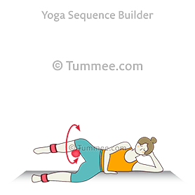 Side Lying Hip Circles Pose Ball Hamstring Calf Ankle Weights Yoga ...