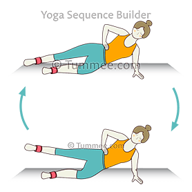 Side Lying Lateral Kicks Pose On Elbow Ankle Weights Variations - 41 ...