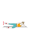 Side Lying Lateral Kicks Pose On Elbow Ankle Weights Benefits | Tummee.com