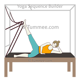 Side Lying Leg Lift Exercise Trapeze Table Yoga| Yoga Sequences ...