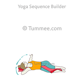 Side Reclined Shoulder Stretch B Preparatory-Poses | Tummee.com