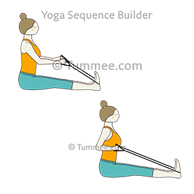 Sitting Row Exercise Resistance Band Yoga| Yoga Sequences, Benefits ...