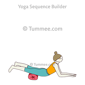 Sphinx Pose Hips Bolster (Salamba Bhujangasana Kati Bolster) Relaxing ...