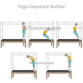 Supine Stretch Backbend Pose Knees Bent Box Feet Ladder Barrel Yoga ...