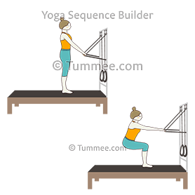 Squats Exercise Pilates Reformer Tower Levelup-Poses | Tummee.com