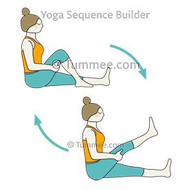 Staff Pose Knee Bending (Dandasana Janu Naman) Variations - 120 ...