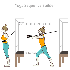 Standing Arm Work Lunge Facing Out Trapeze Table Relaxing-Poses ...