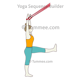 Standing Balance One Leg Raised Hands Trx Trapeze Aerial (Utthita Eka ...