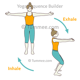 Standing Double Breathing Exercise Palms Touching Variations ...