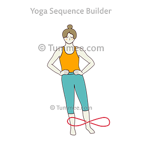 Standing Figure Eight Legs Exercise Preparatory-Poses | Tummee.com