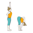 Revolved Wide Legged Forward Bend Pose Variation Heel (Parivrtta ...