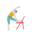 Gate Pose Chair Feet Blocks (Parighasana Chair Pada Blocks) Sanskrit ...