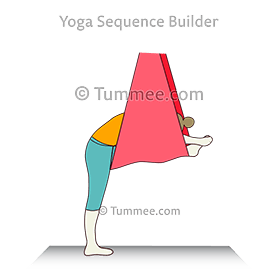 Standing Hand To Big Toe Pose Forward Bend Aerial Variation (Utthita ...