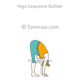 Standing Pigeon Forward Fold Pose (Tada Kapotasana Uttanasana) Levelup ...