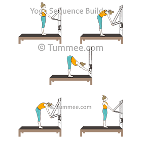 Exercício de Pilates com Reformer Tower: Subindo e Descendo em Pé ...