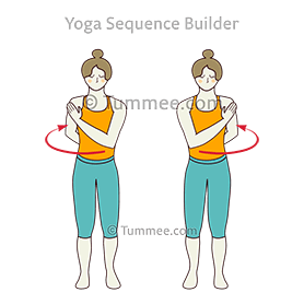 Standing Shoulder Taps Twist Exercise Yoga| Yoga Sequences, Benefits ...