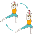 Standing Side Lunge Pose Front Raise Exercise Weights Relaxing-Poses ...