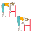 Standing Thread The Needle Pose Chair Flow Yoga (Sthita Urdhva Mukha ...