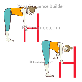 Standing Thread The Needle Pose Chair Flow (Sthita Urdhva Mukha ...