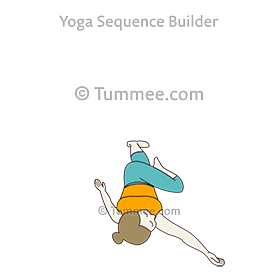 Supine Spinal Twist Pose I One Arm Extended Yoga(Supta Matsyendrasana I ...