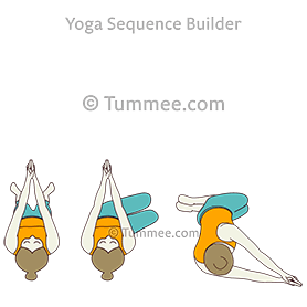 Supine Spinal Twist Pose Ii Arms Extended Side Kali Mudra Flow (Supta ...