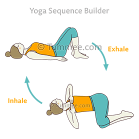 Supine Spinal Twist Pose Ii Hands Chest Flow (Supta Matsyendrasana Ii ...