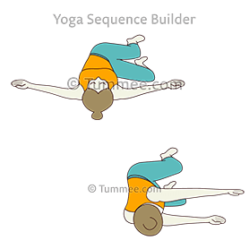 Supine Spinal Twist Pose Ii Wiping Arms Floating Leg Flow (Supta ...