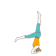 Headstand Pose Ii L Shape Legs (Sirsasana Ii Pada L Shape) Relaxing ...