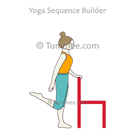 Supported Lord Of The Dance Pose Variation Hand Chair (Salamba ...