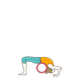 Wheel Pose Variation Wheel Yoga (Urdhva Dhanurasana Variation Wheel ...