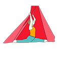 Suspended Center Splits Pose Aerial (Vimana Samakonasana Aerial ...