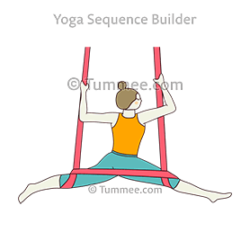 Suspended Front Splits Pose Aerial Variation (Vimana Hanumanasana ...