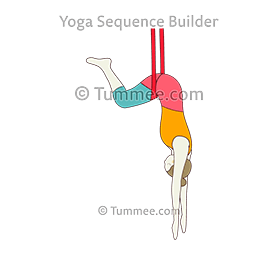 Suspended Hips Pose Knees Bent Aerial Levelup-Poses | Tummee.com