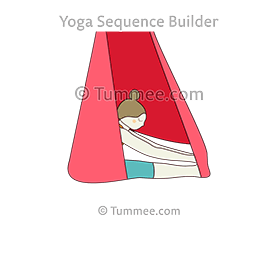 Suspended Seated Forward Bend Pose Aerial (Suspended Paschimottanasana ...