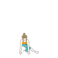Table Top Pose One Knee Bent Hand To Foot (Bharmanasana Eka Janu Nama ...